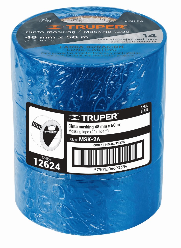 CINTA MASKING AZUL 2" 12624 TRUPER